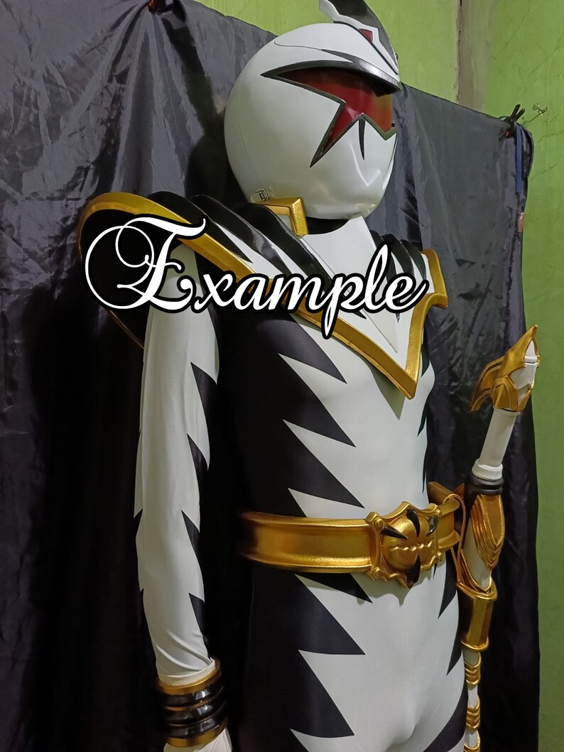 White Dino Ranger Suit Pattern - Etsy