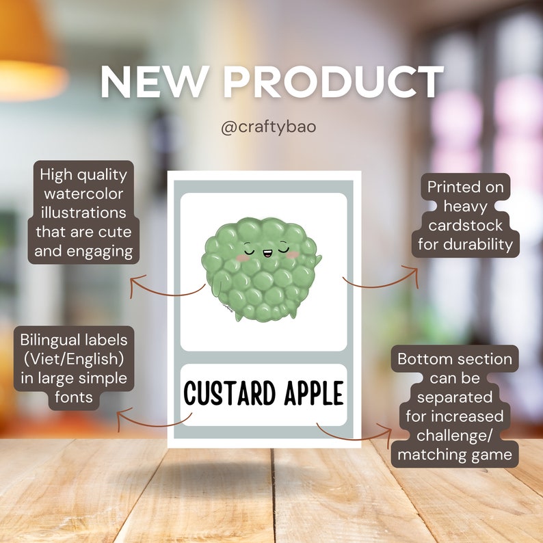 Fruits and Veggies Bilingual Flash Card Set 68 Cards English ...