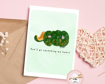 Adorable Kawaii Lychee Pun Card Punny Valentine's Day Greeting Hand ...