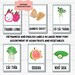 Fruits and Veggies Bilingual Flash Card Set 68 Cards English ...