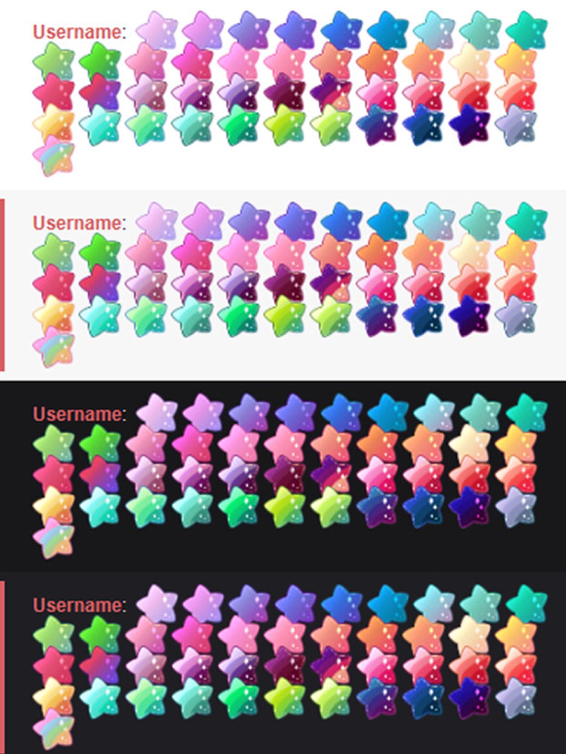 Magical Shiny Star Emote Pack (set of 43) - Twitch Discord Youtube ...