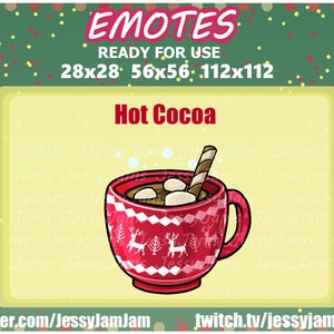 Christmas Festive Hot Cocoa Emote - Twitch Emote - Discord Youtube ...