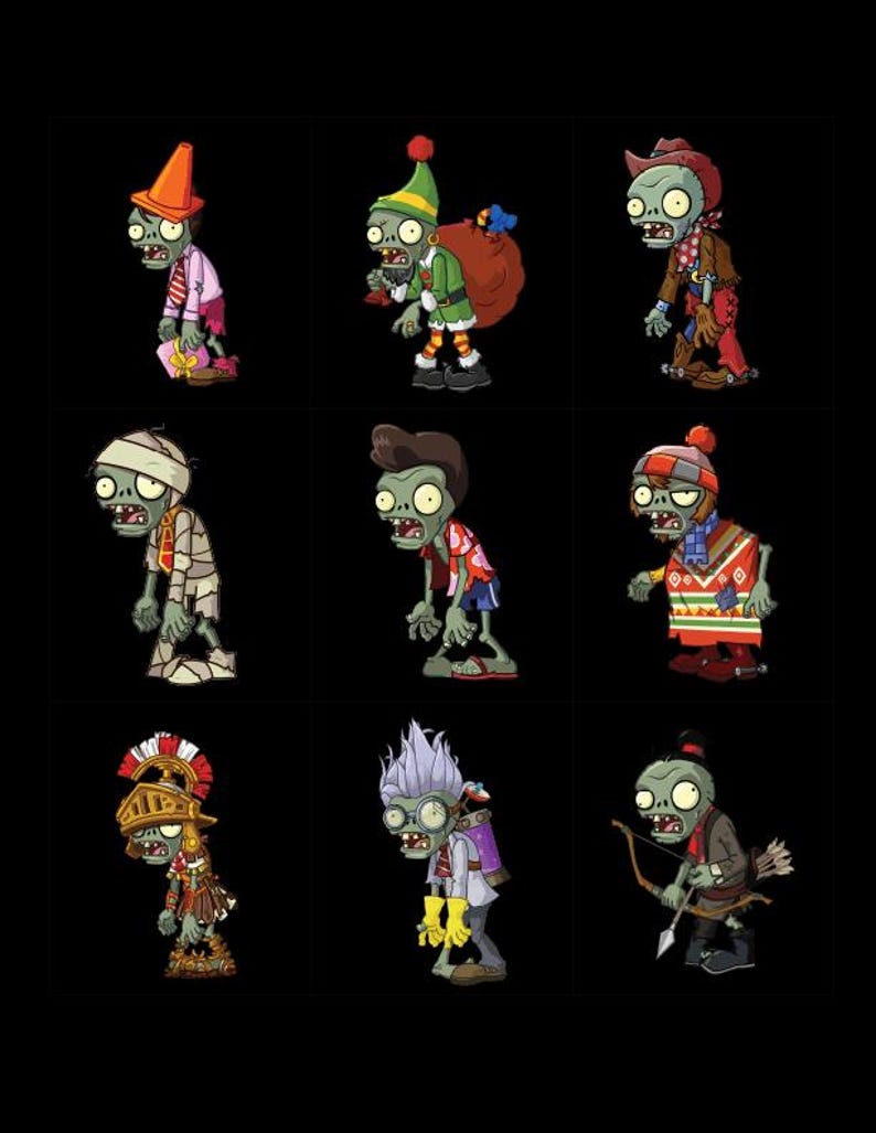 Plants Vs Zombies Bingo Game Printable Cards – Fun Kids Party Game ...