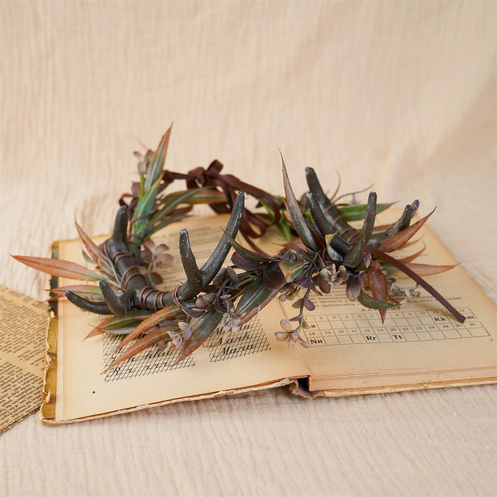 Antler Crown: Elven Forest Headpiece, Woodland Fairy Tiara - Etsy