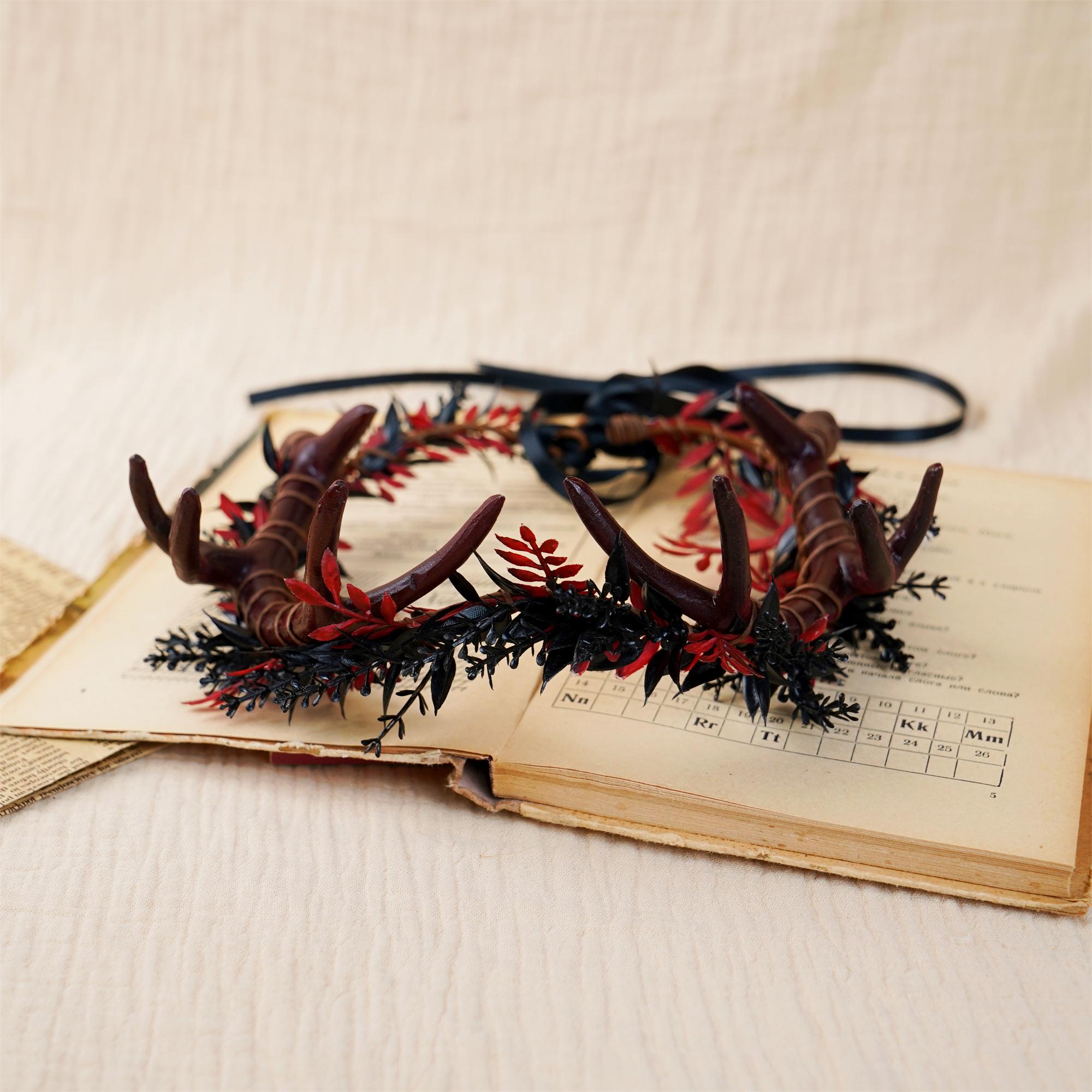 Antler Crown: Elven Forest Headpiece, Woodland Fairy Tiara - Etsy
