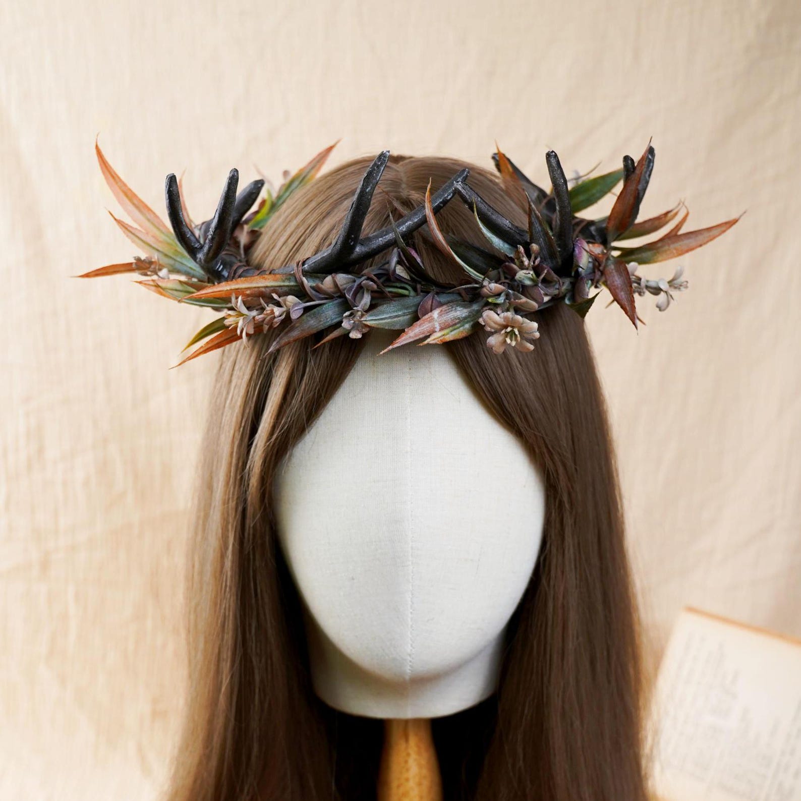Antler Crown: Elven Forest Headpiece, Woodland Fairy Tiara - Etsy