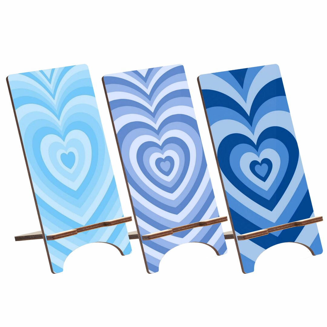 Heart Wood Phone Stand Given Word Holder for iPhone 14 13 12 - Etsy