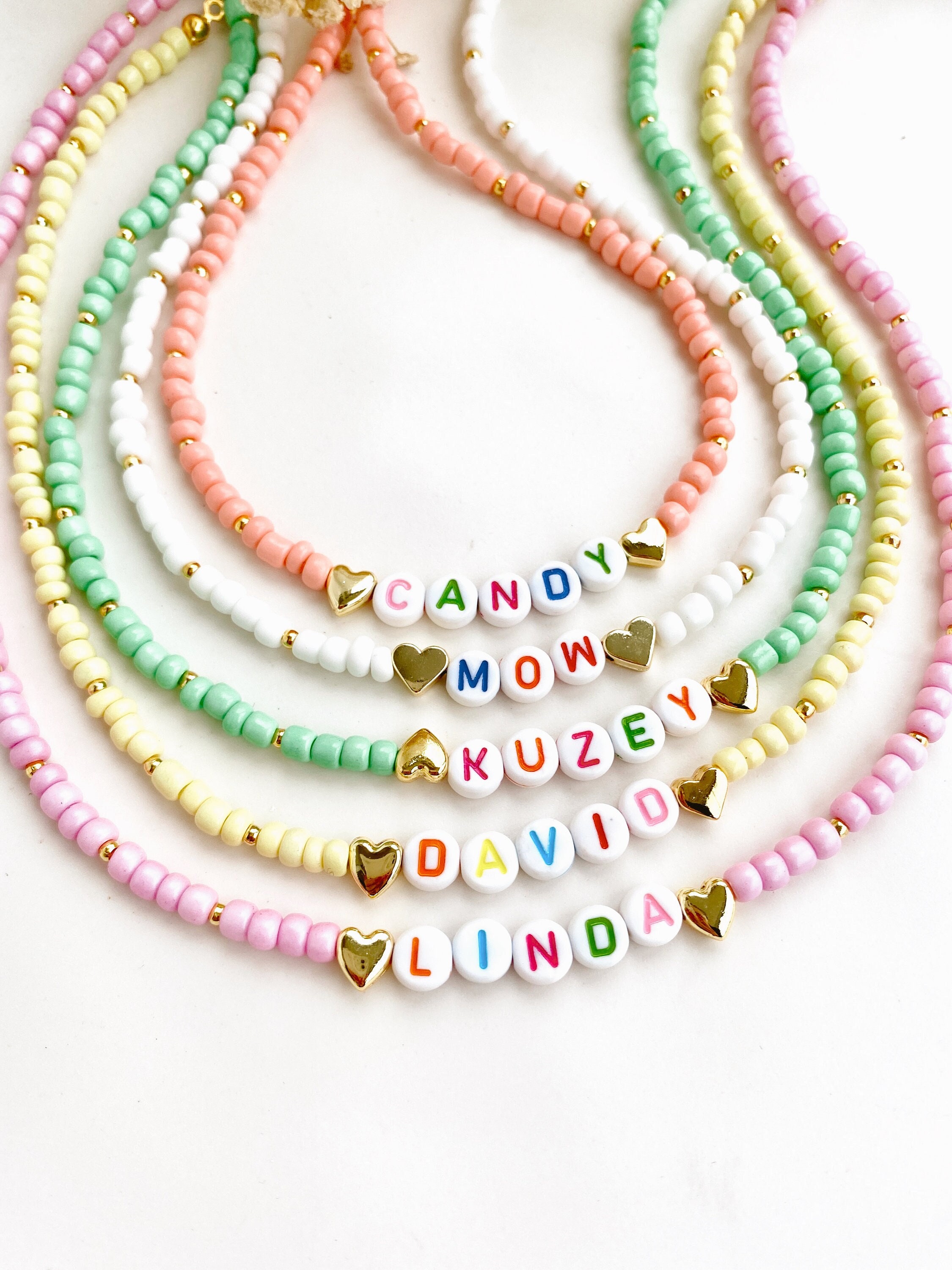 Toddler Custom Name Necklace, Letter Necklace, Little Girl Necklace ...
