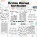 Christmas Mood Habit Tracker: Printable Journal Template (PDF Pattern ...