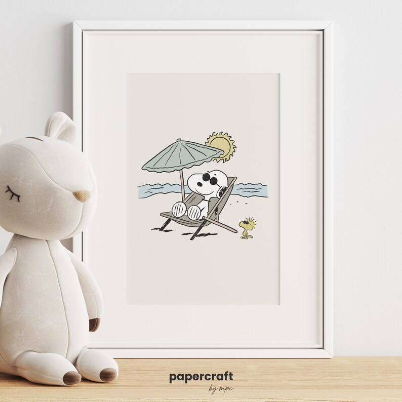 Nursery Poster, Wall Art for Kids. Snoopy Set, Wall Art, Digital Print ...