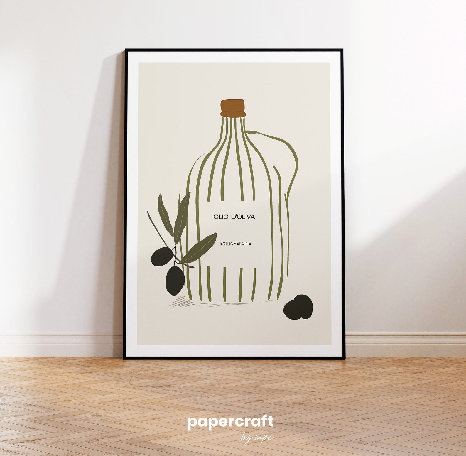 Olio Print Poster, Kitchen Wall Art, Cute Kitchen Decor, Trendy Kitchen ...