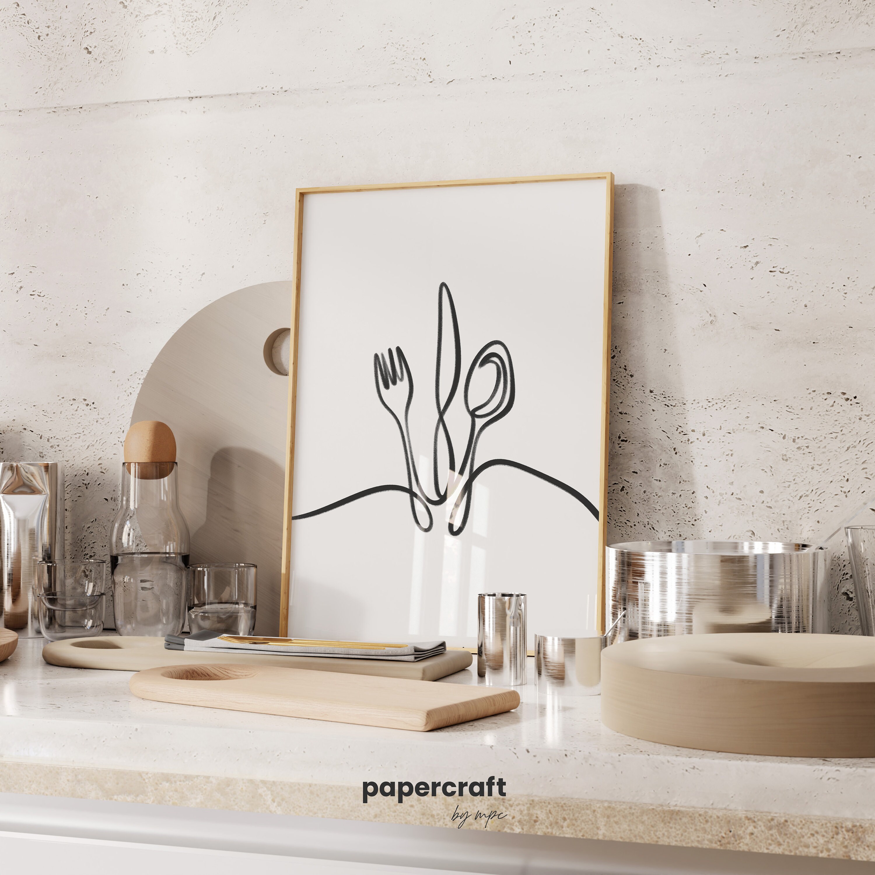 Kitchen Print Set of 3 PRINTABLE Kitchen Wall Art Kitchen Gallery Wall ...