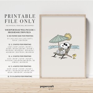 Nursery Poster, Wall Art for Kids. Snoopy Set, Wall Art, Digital Print ...
