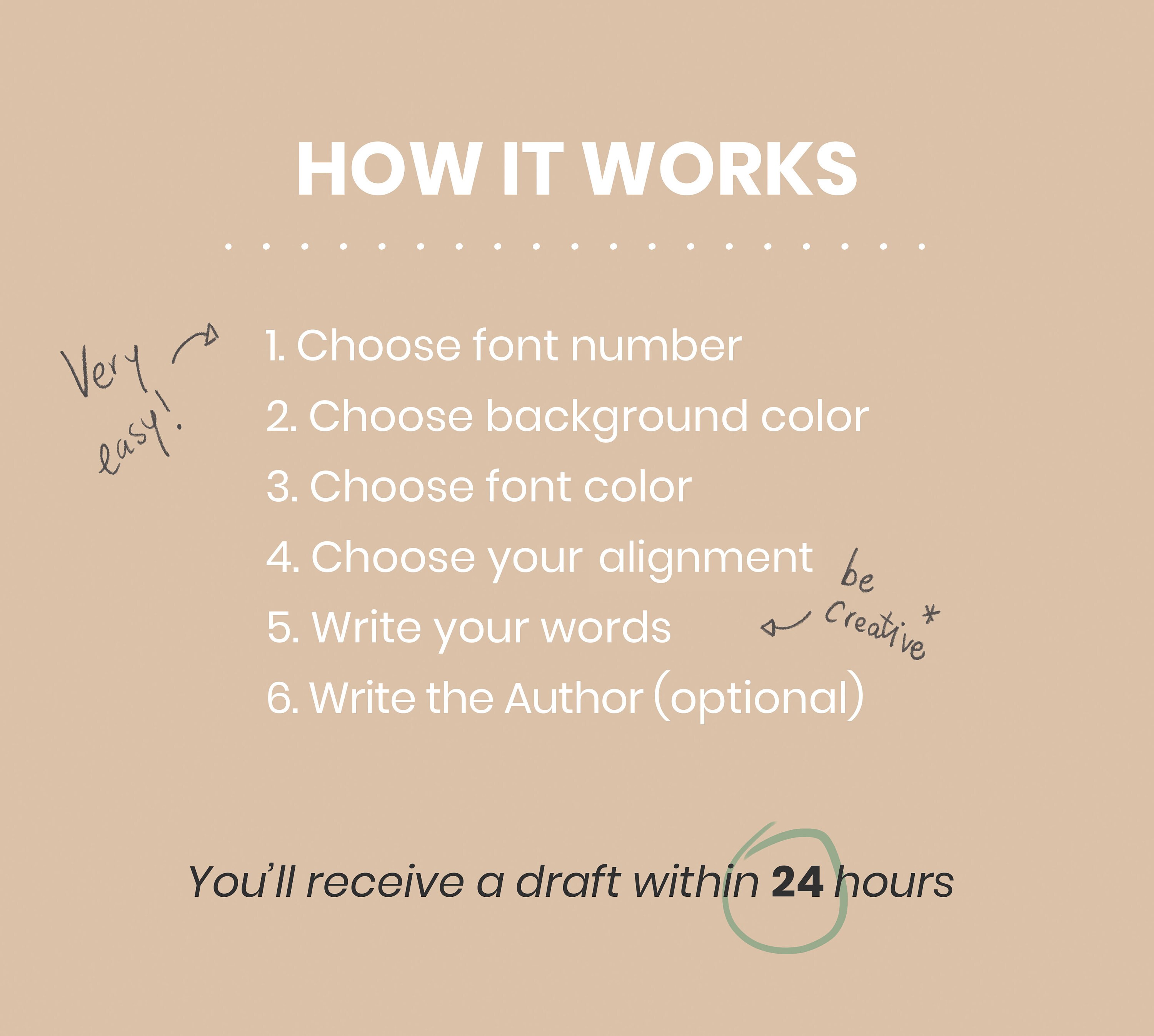 Custom Quote Print Downloadable, Custom Poster Print, Custom Quote Sign ...