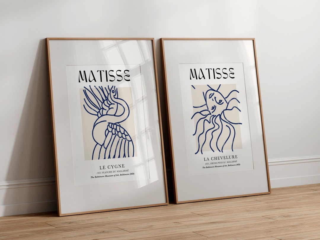 Matisse Set of 2 Poster, Digital Download Wall Art, Posters and Prints ...