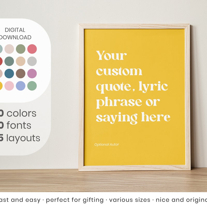 Custom Quote Print - Etsy