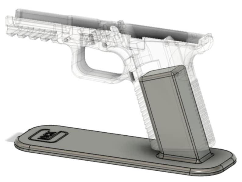 Glock/double Stack Pistol Display Stand - Etsy