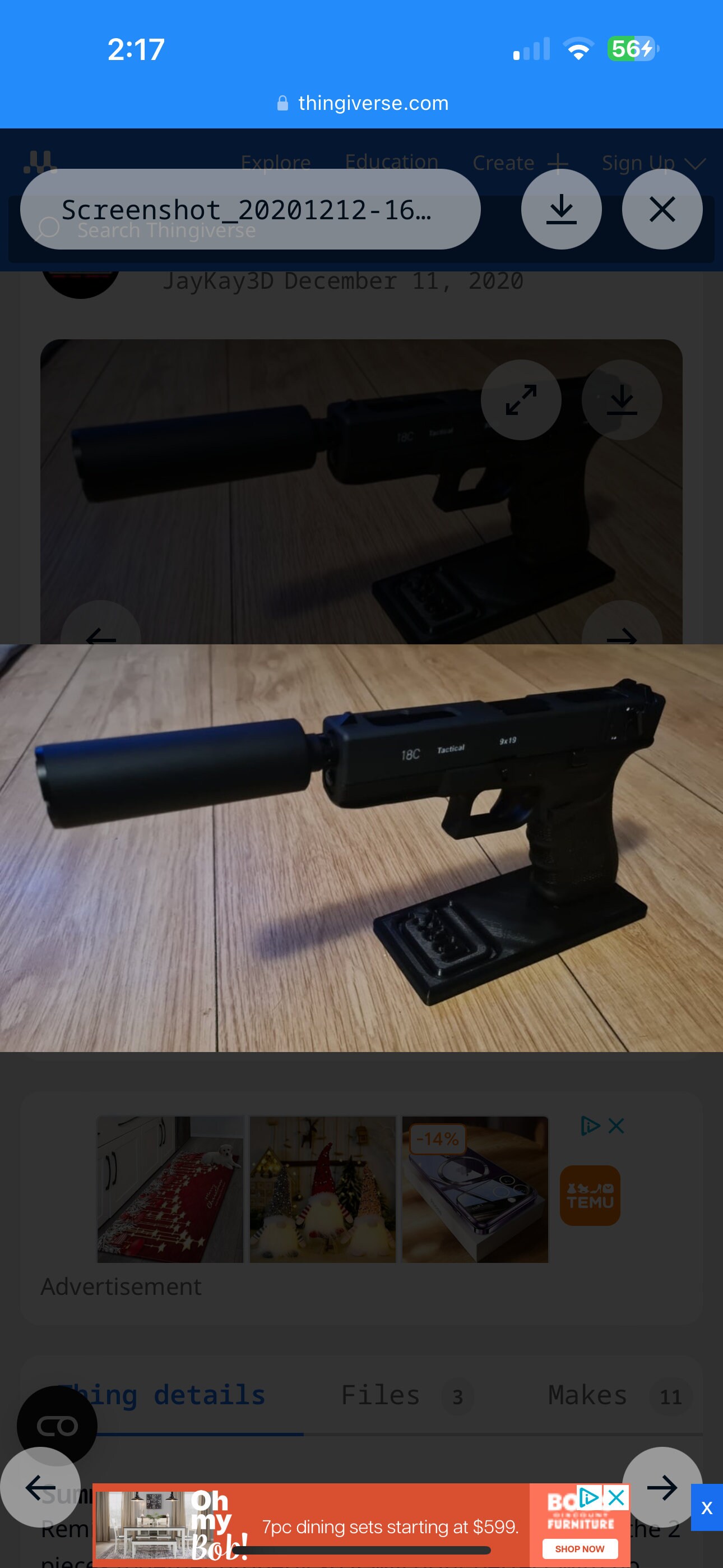 Glock/double Stack Pistol Display Stand - Etsy