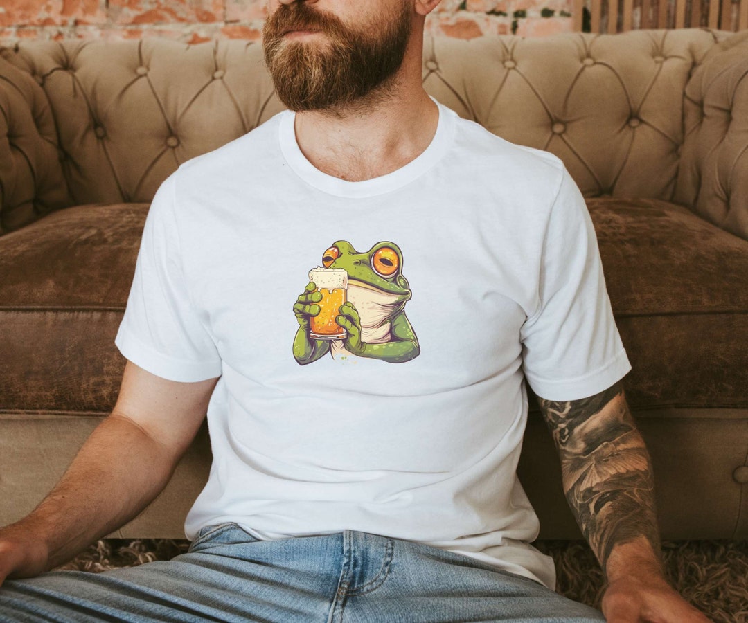 Pepe the Frog Meme Culture, Peepo Chug Good Beer Shirt, Cool Gifts for ...