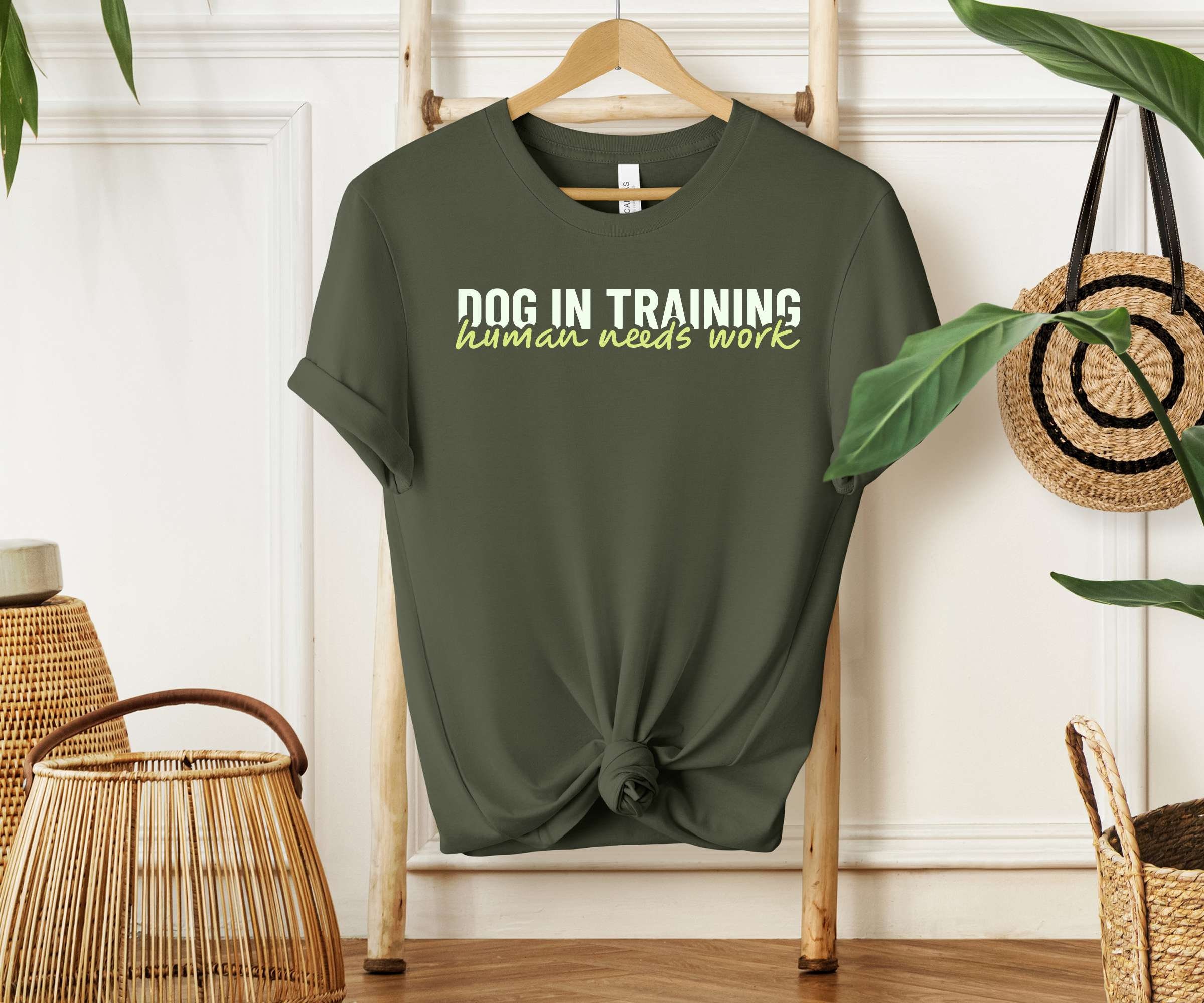 Ironic Dog Obedience Training Print Tee, Funny Tshirt for Dog Trainer ...