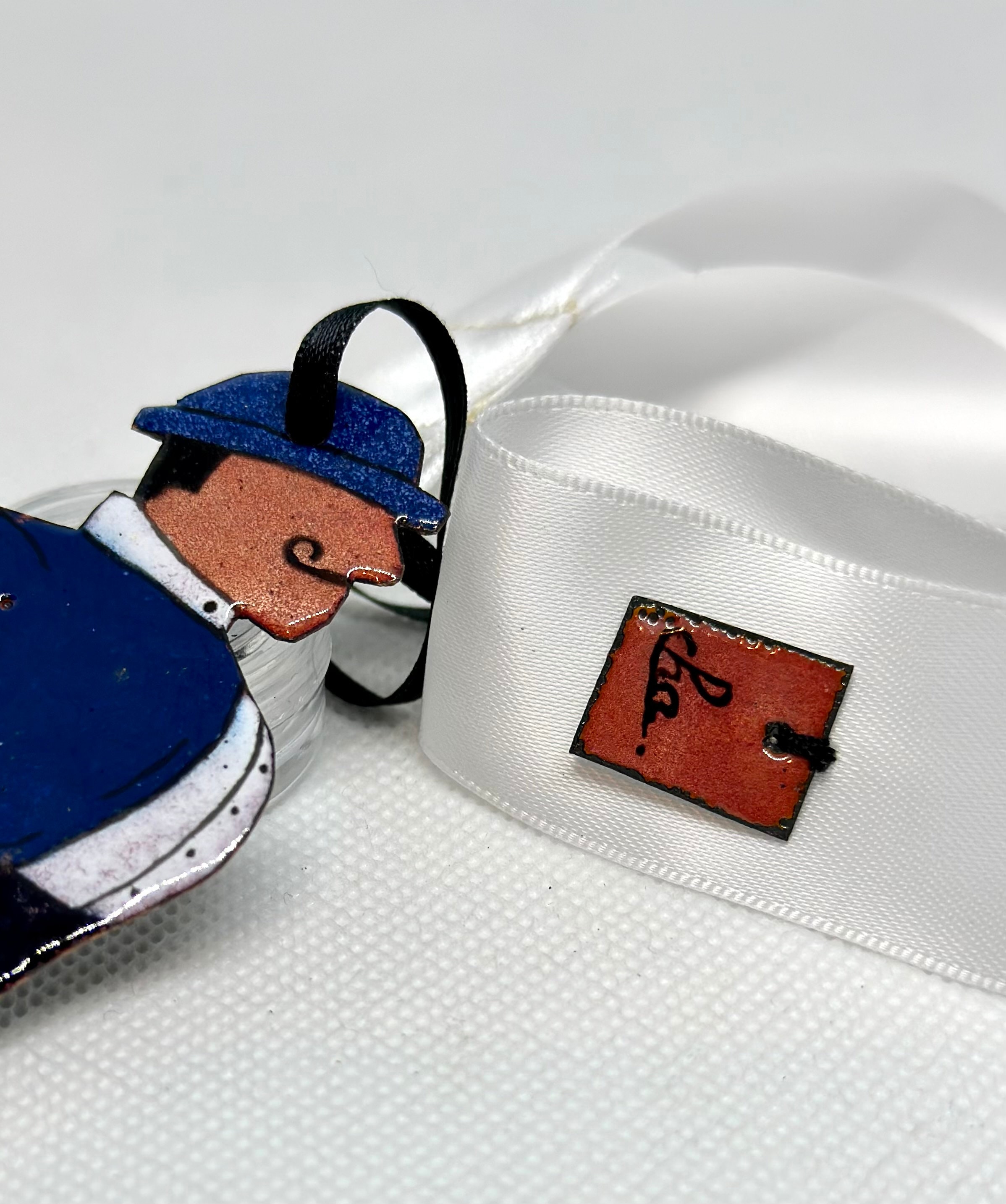 Hercule Poirot Enamel on Copper Bookmark - Etsy UK