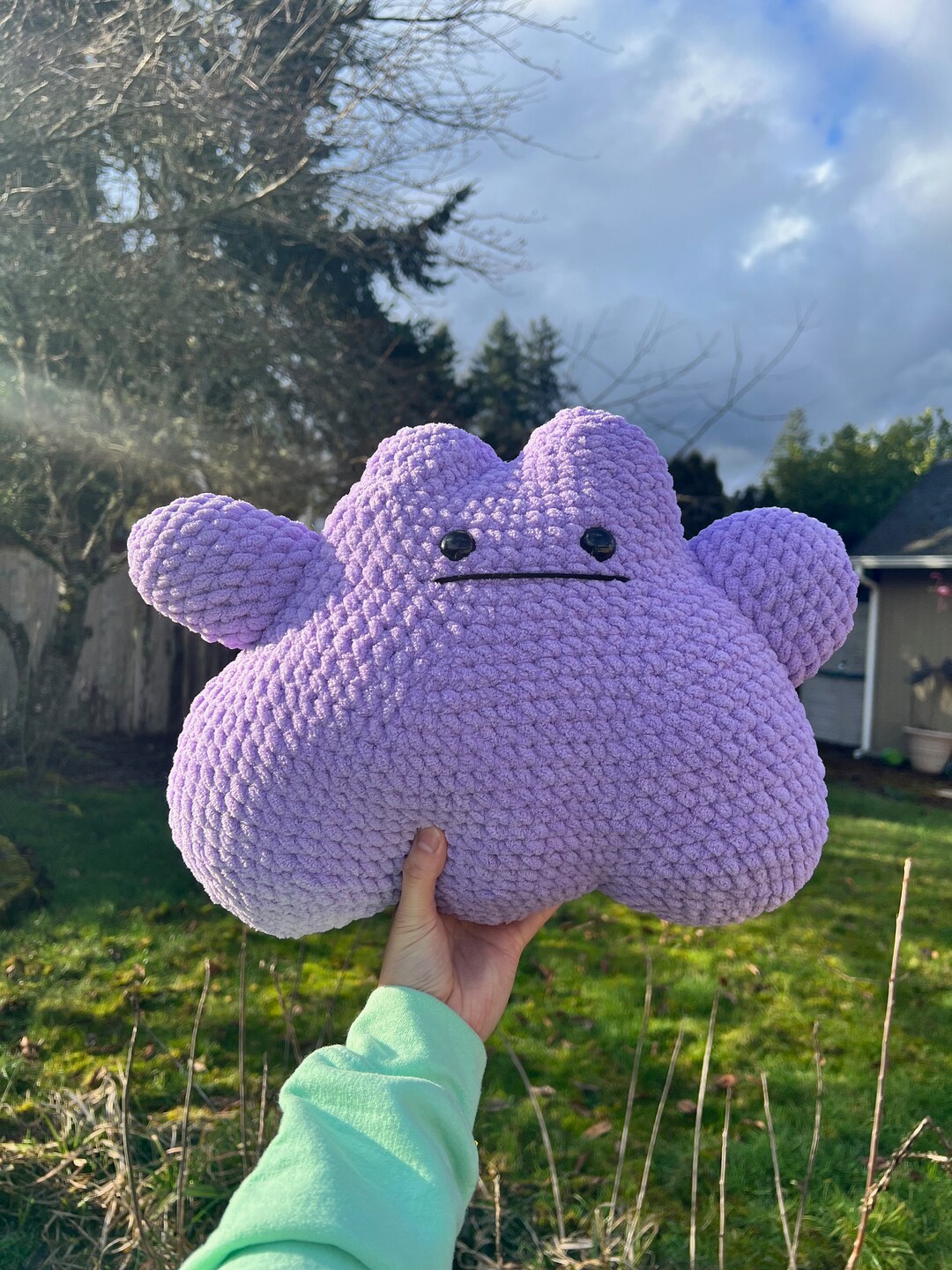 Ditto Pokemon Crochet Amigurumi Pillow - Etsy