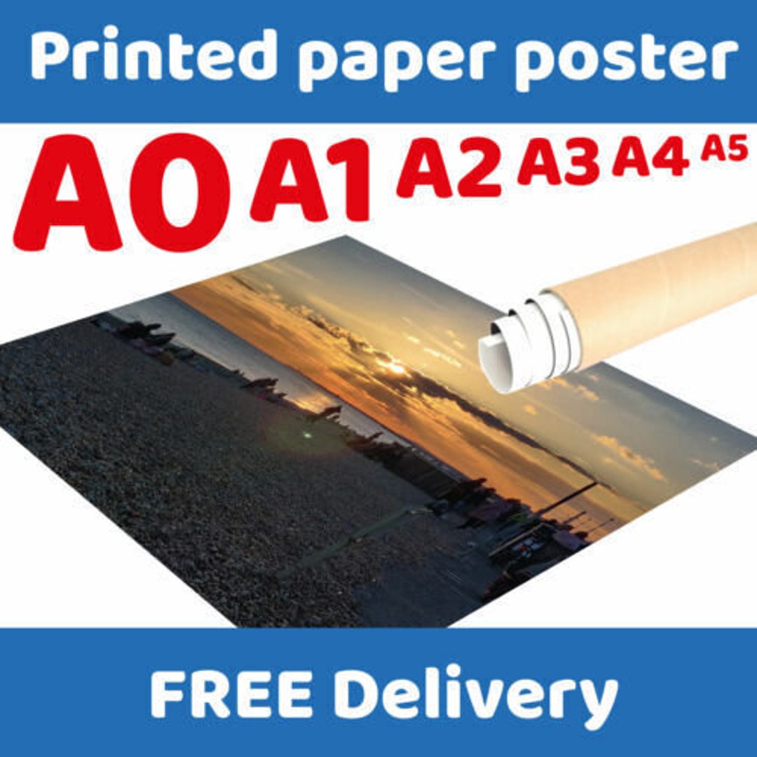 Your Photo as Poster FULL Colour A0 A1 A2 A3 A4 Personalised Custom ...