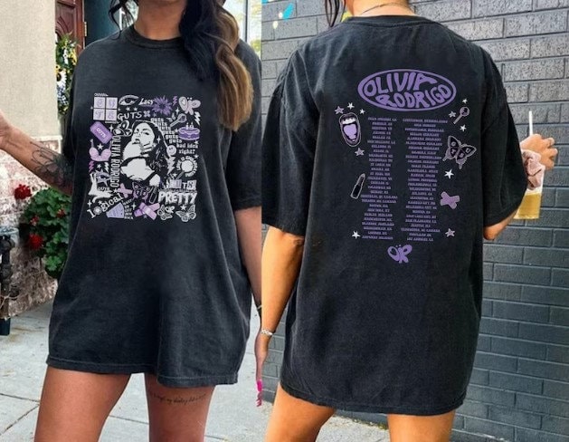 OliviaRodrigo Guts Shirt, GUTS world tour 2024 Shirt, Olivia Rodrigo ...
