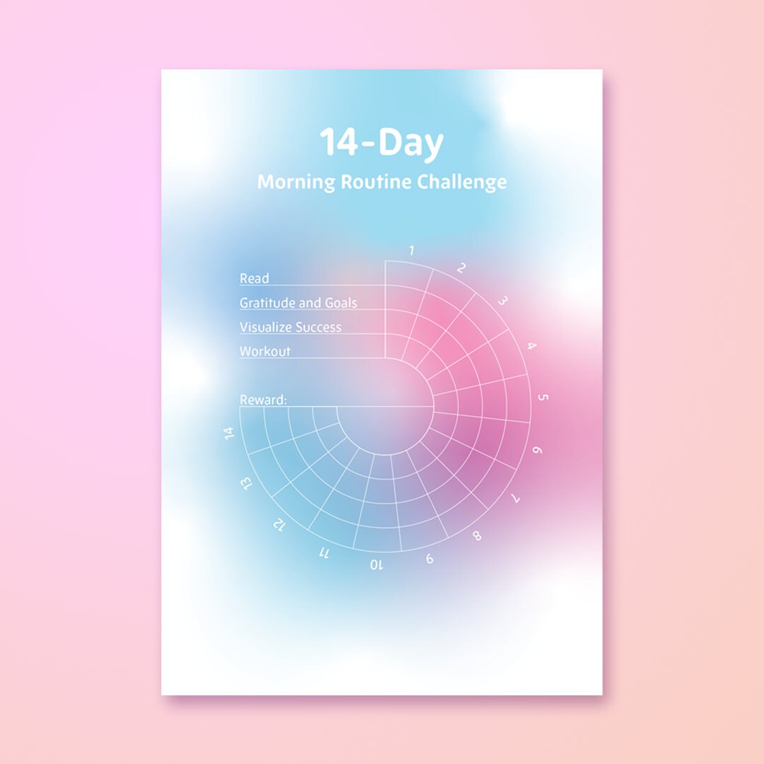 14-day Morning Routine Challenge Habit Tracker - Printable - Etsy