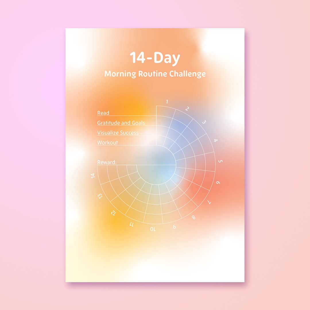 14-day Morning Routine Challenge Habit Tracker - Printable - Etsy