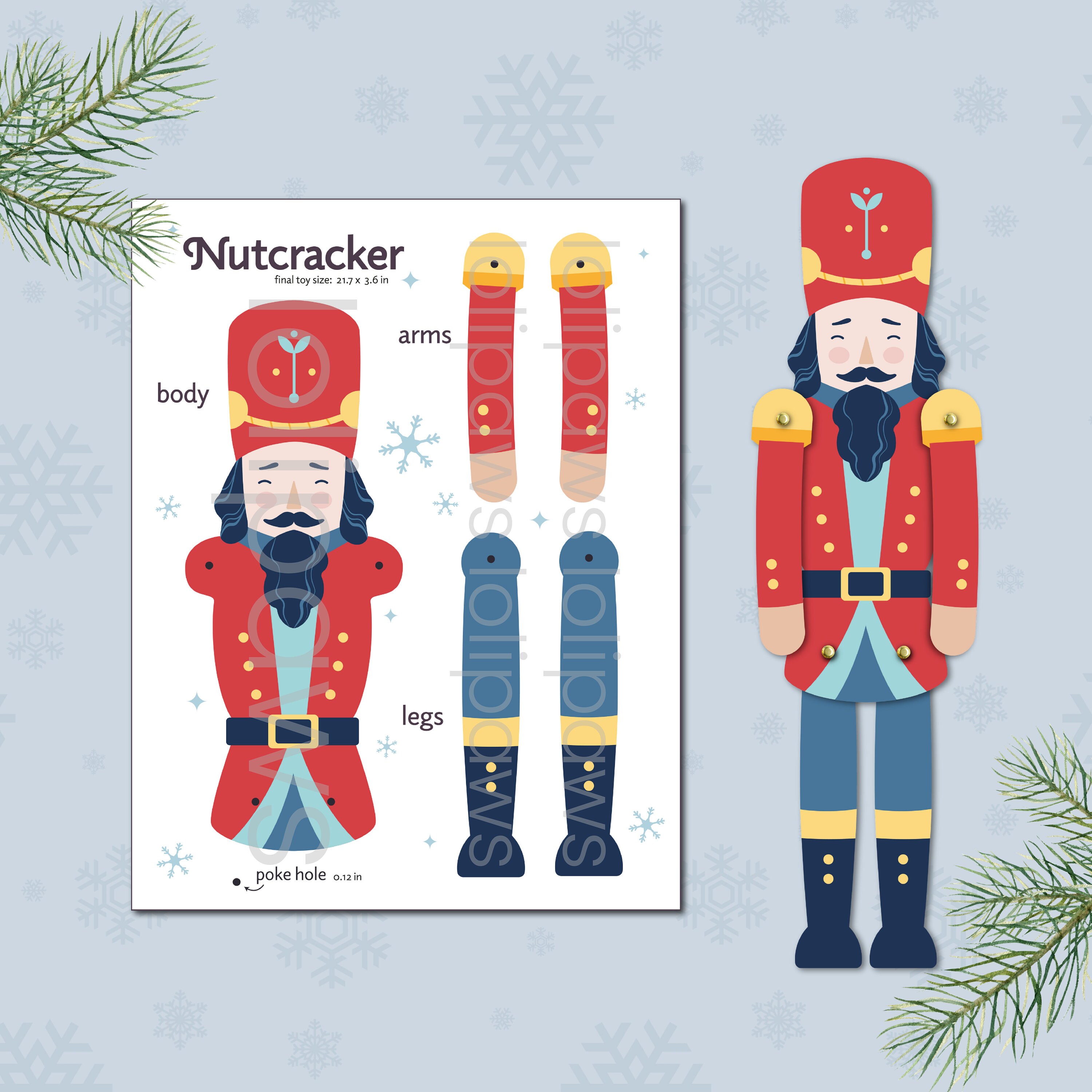 Holiday Crafts for Kids Easy DIY Christmas Nutcracker Toy/ornament ...