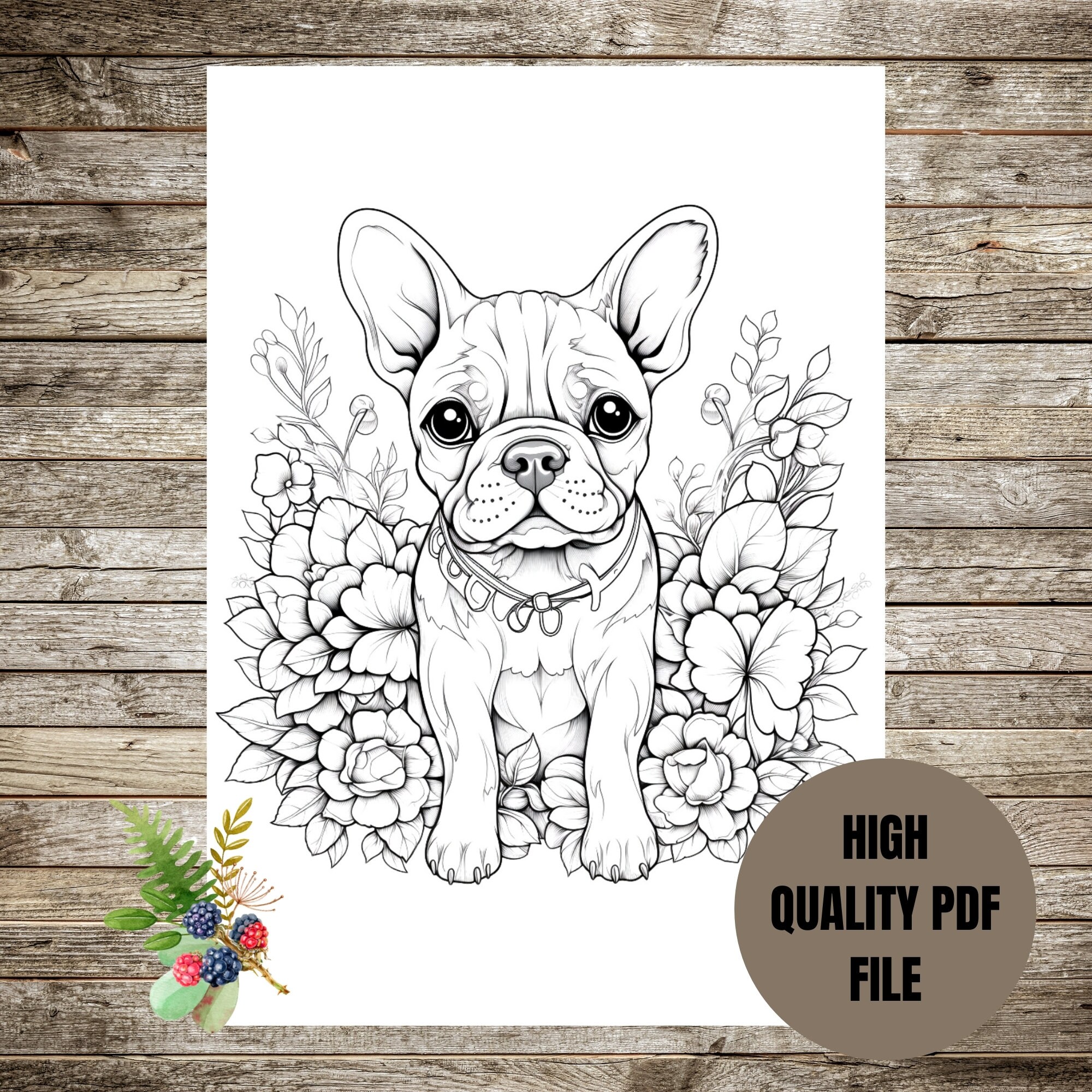 20 Dog Coloring Pages,dog Coloring Book Adult,dog Coloring Pages,,pdf ...