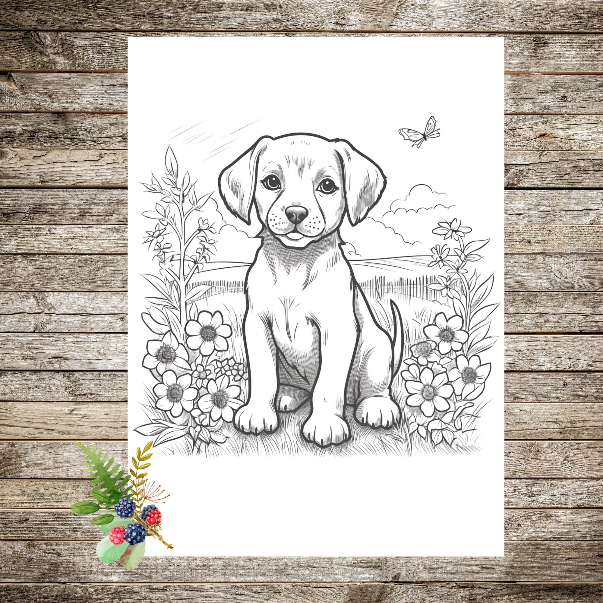 20 Dog Coloring Pages,dog Coloring Book Adult,dog Coloring Pages,,pdf ...