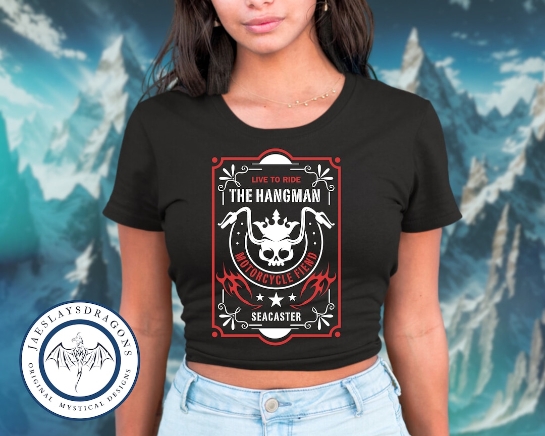 The Hangman Motorcycle Fiend Dnd D20 Dice Dnd Tshirt Funny Dnd Fantasy ...