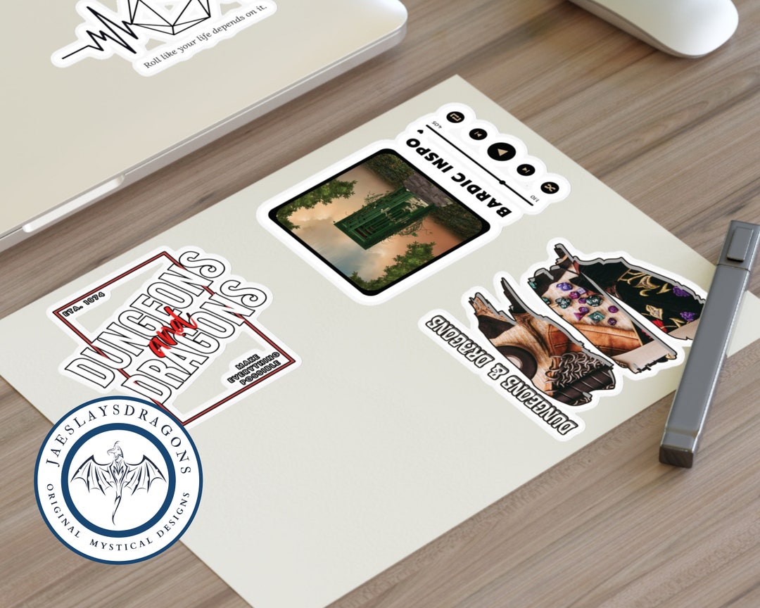 Dnd 11 Sticker Sheets Dnd Stickers Nat 1 Dungeons and Dragons Sticker ...