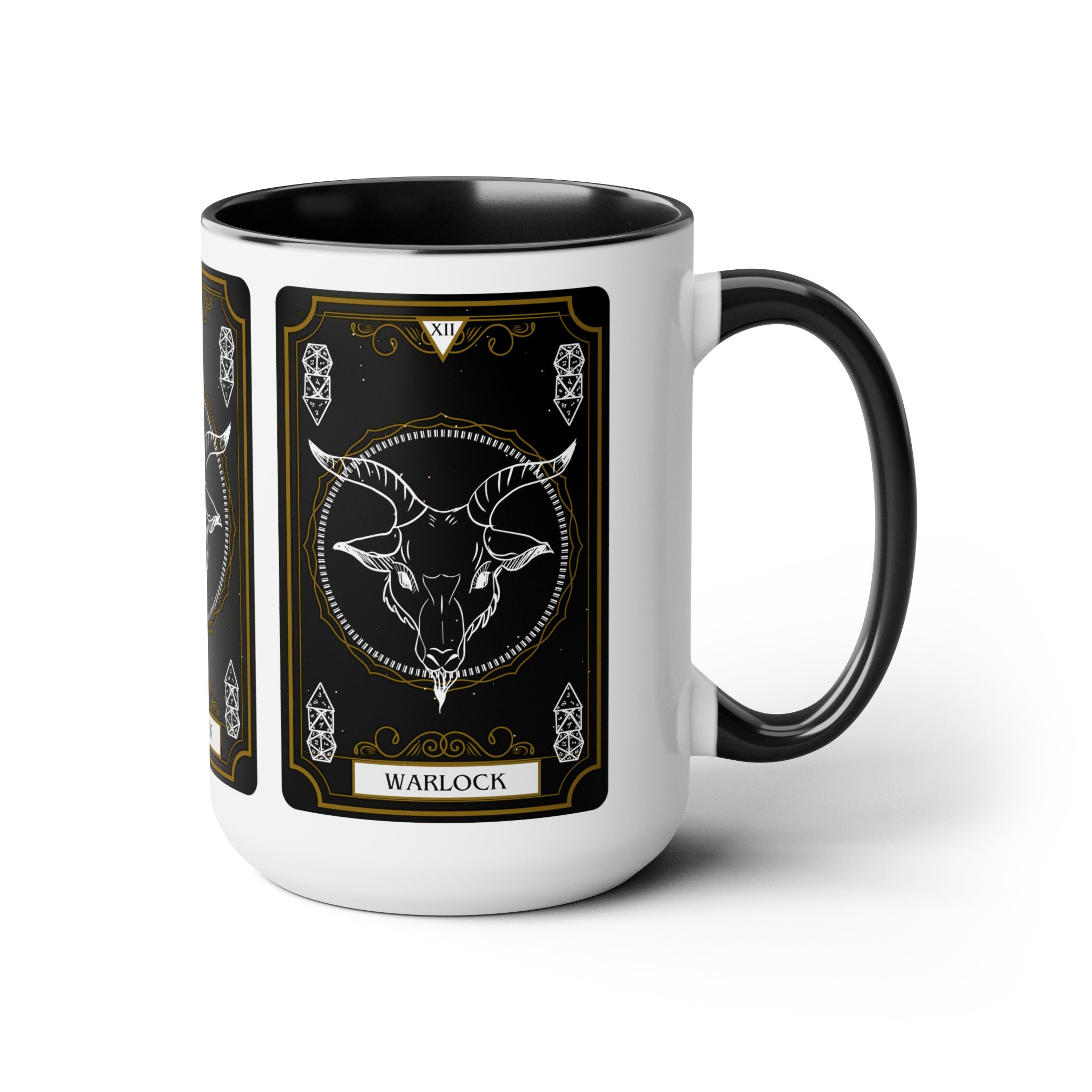 Warlock Tarot Card Dnd Mug, Dungeon Master Cup, Dungeon Master Mug, Dnd ...