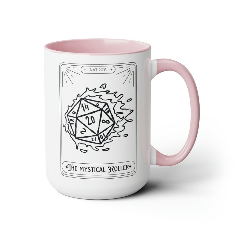 The Mystical Roller Nat 20 D20 Dice Dungeon Master Mug DM Mug Dnd Mug ...