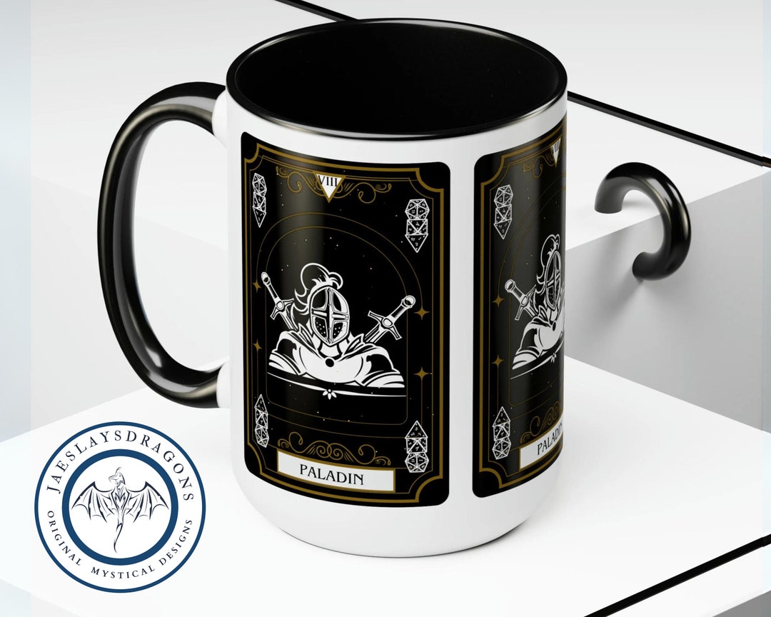 Paladin Tarot Card Dnd Mug, Dungeon Master Cup, Dungeon Master Mug, Dnd ...