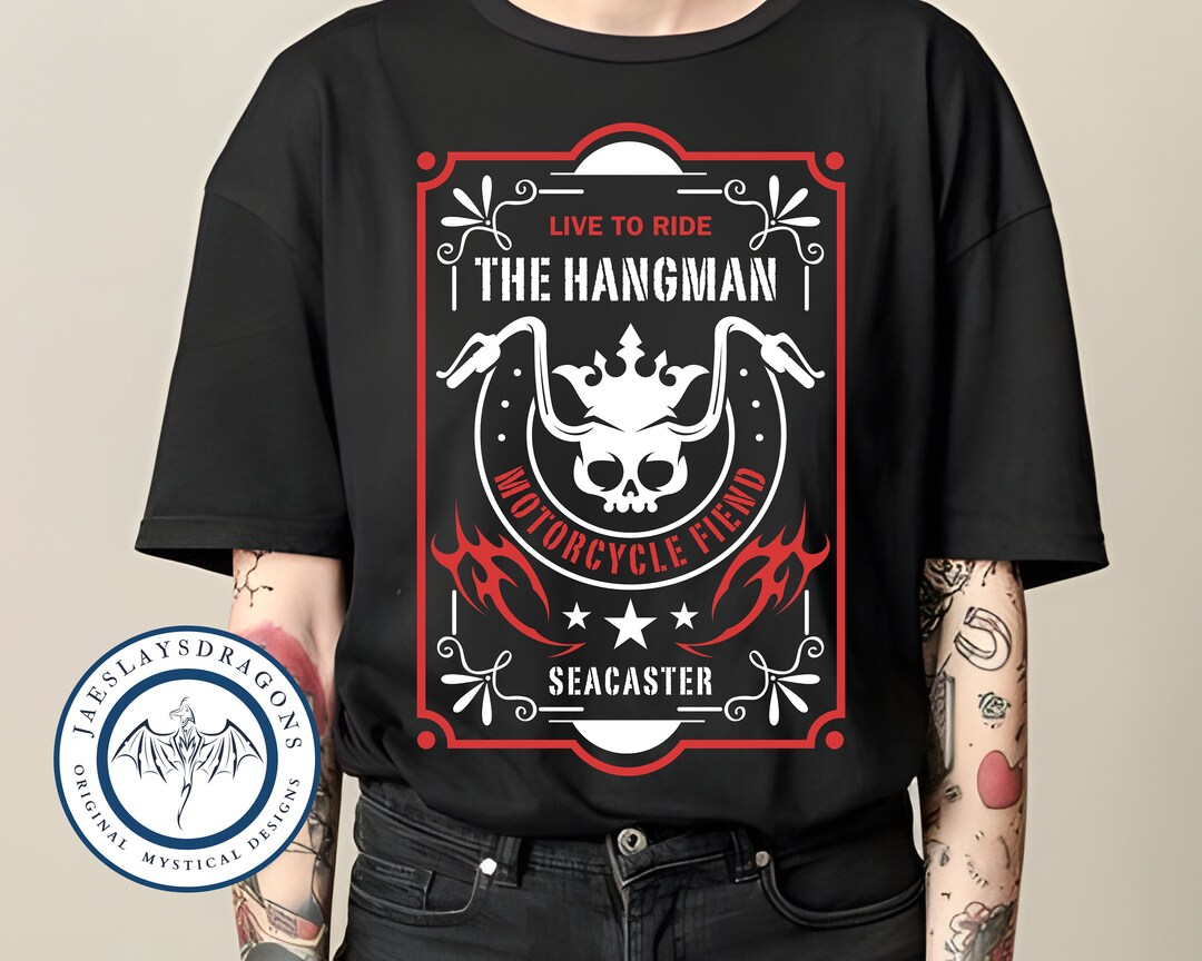 The Hangman Motorcycle Fiend | Dnd | D20 Dice | Dnd Tshirt | Funny Dnd ...