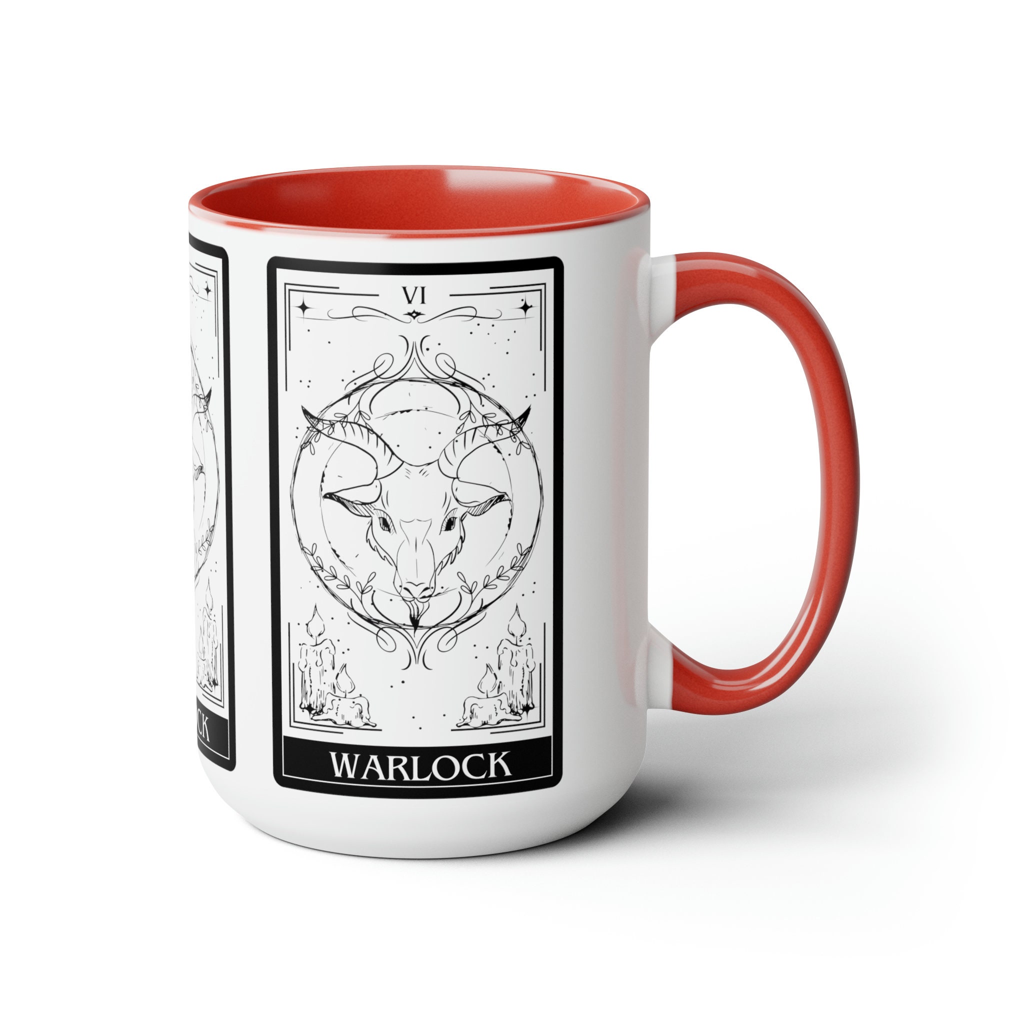 Warlock Tarot Card Dnd Mug, Dungeon Master Cup, Dungeon Master Mug, Dnd ...