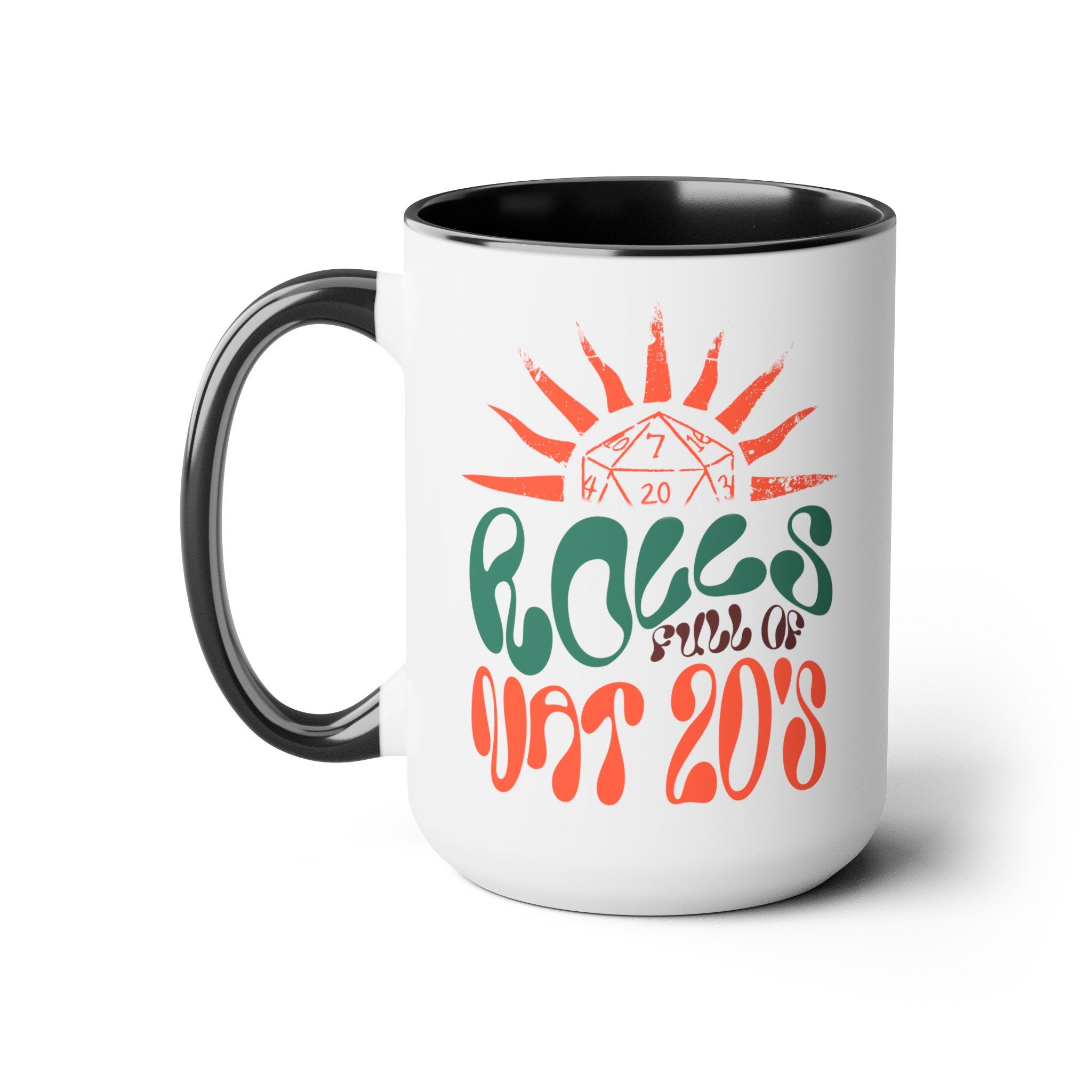 Rolls Full of Nat 20's Dnd Character Dungeon Master DM Mug Dimension 20 ...