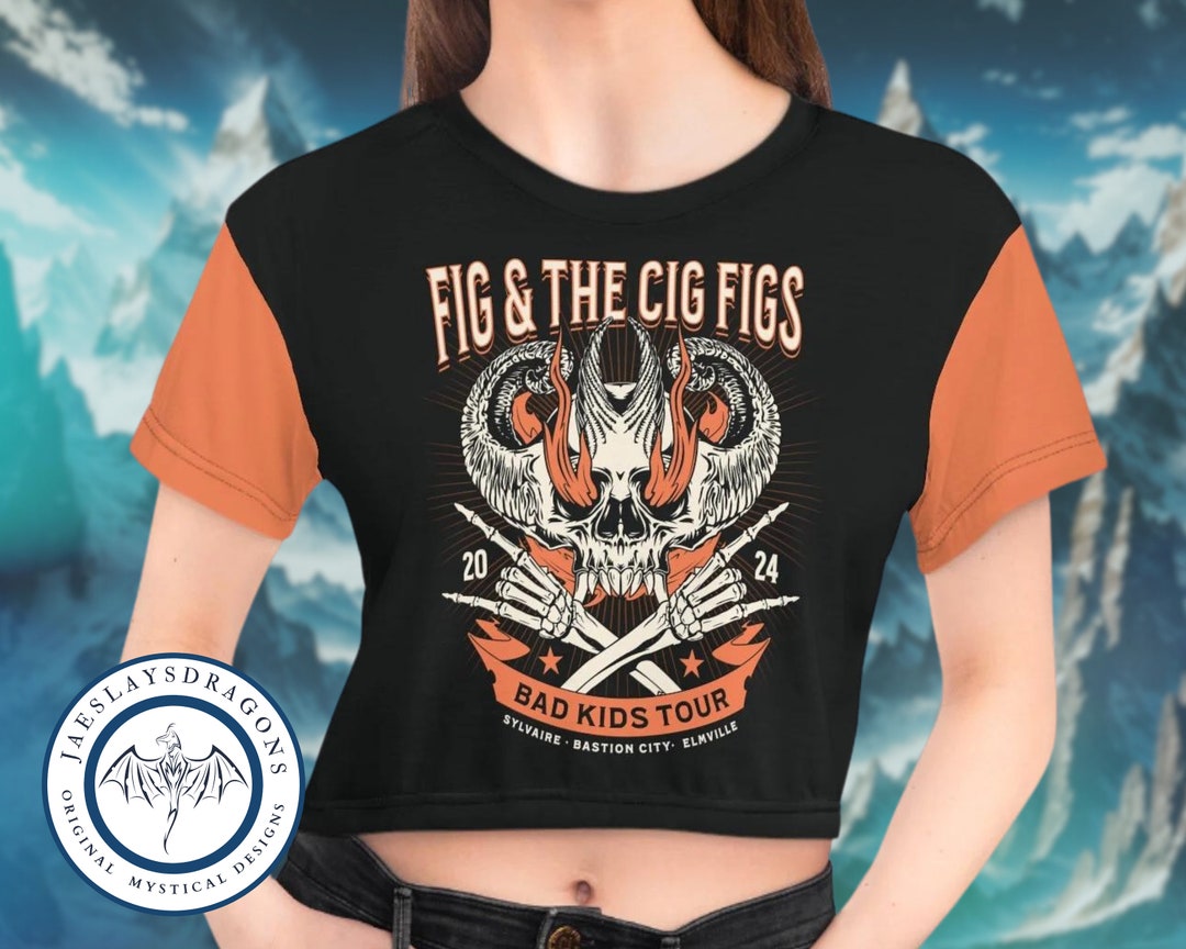 Orange Fig and the Cig Figs Crop Top Dnd Dice D20 Dice Dnd Tshirt ...