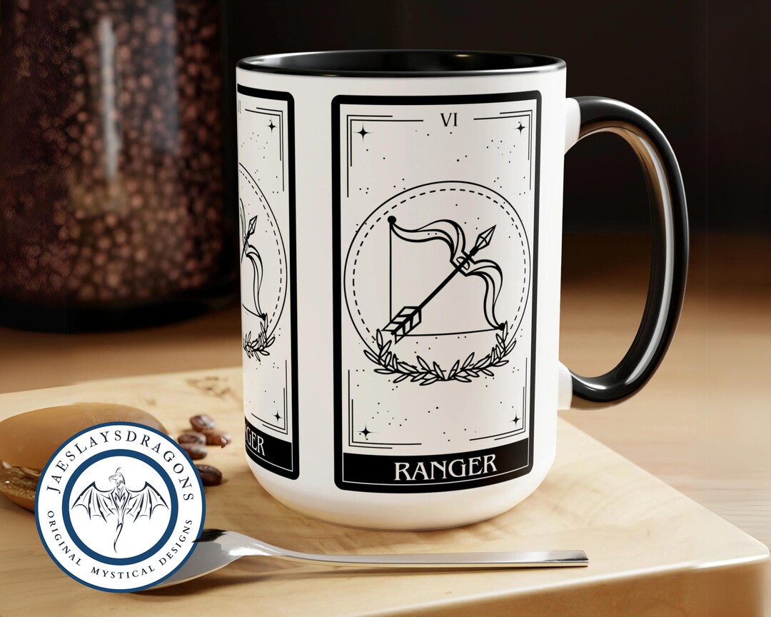 Ranger Tarot Card Dnd Mug, Dungeon Master Cup, Dungeon Master Mug, Dnd ...