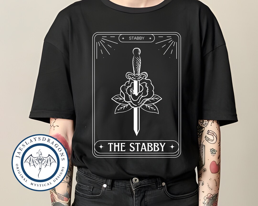 The Stabby Tarot Card Dnd Rogue Dungeons and Dragons D20 Dice Dnd ...
