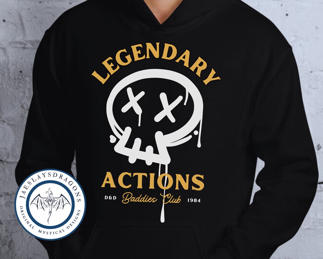 Legendary Actions Baddies Club Unisex Hooded Sweatshirt Dungeons and ...