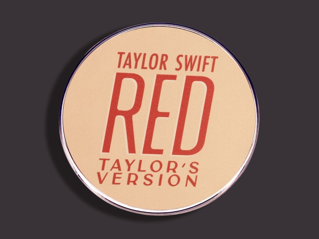 Taylor Swift Badge Taylor Swift Album RED Badge Alloy - Etsy
