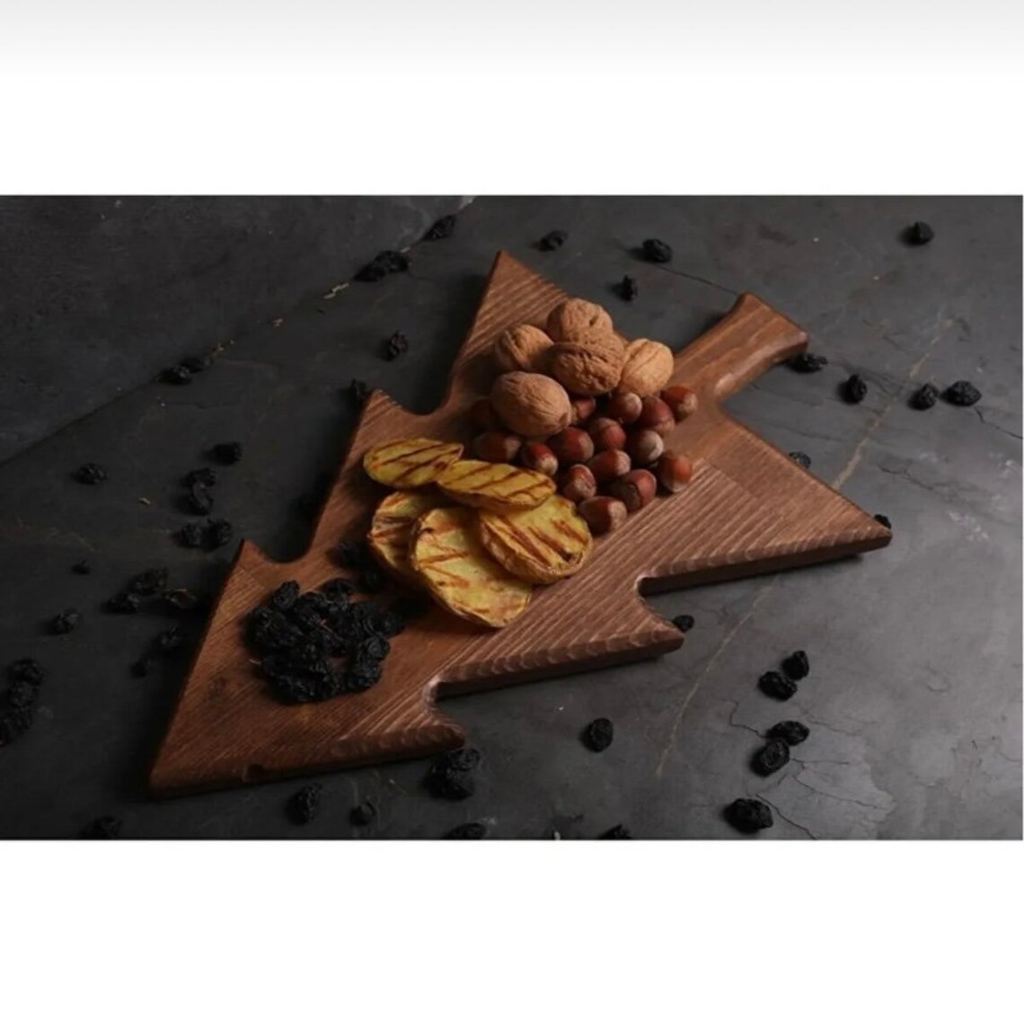 Handmade Wooden Pine Tree Shape Cutting Board, Christmad Tree Cutting ...