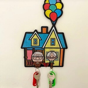 High Quality Handmade Wooden UP Keychain, UP Cartoon Keychain, UP ...