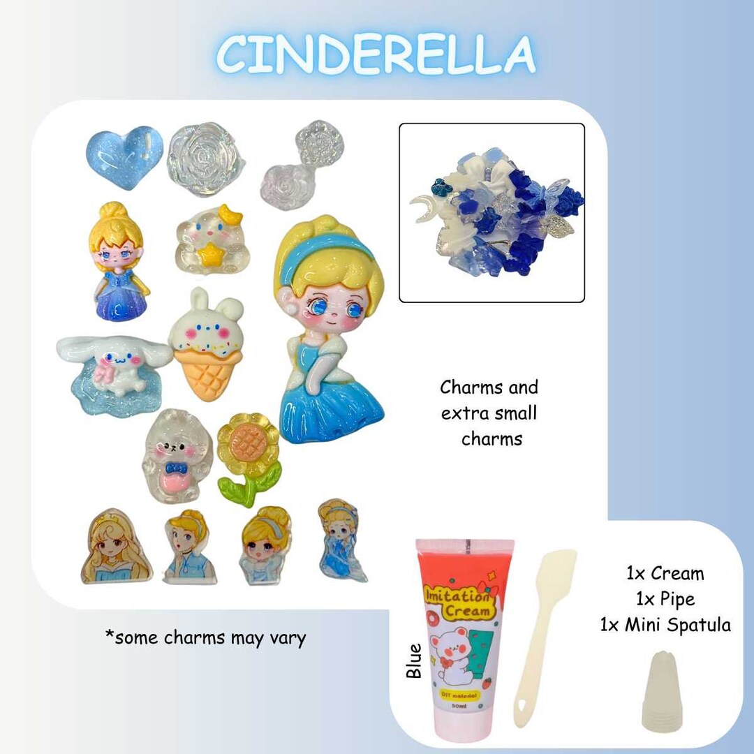 Cinderella DIY Charms Craft Kit - Etsy