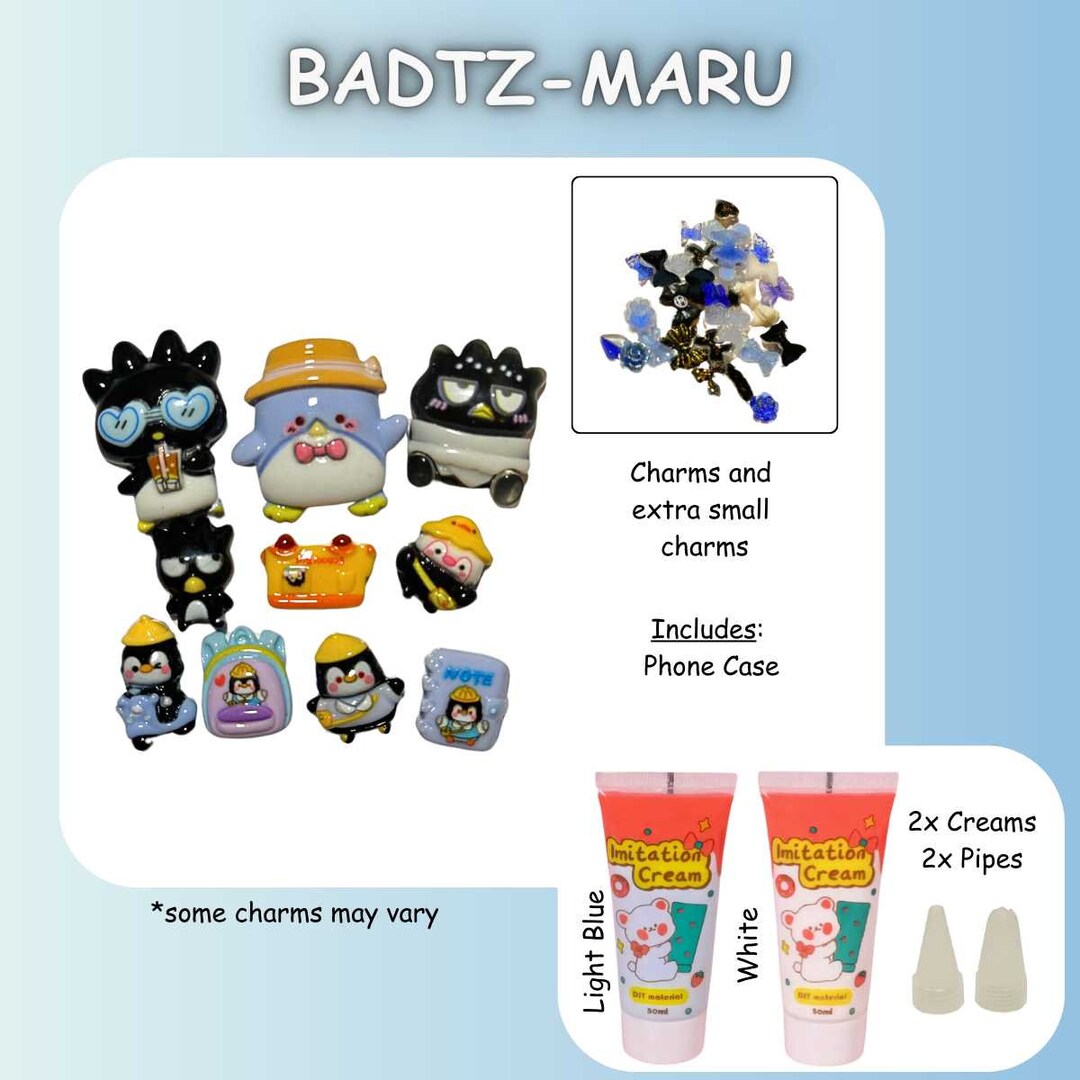 Badtz-maru and Friends DIY Decoden Charms Kit, DIY Craft Kit, Kawaii ...